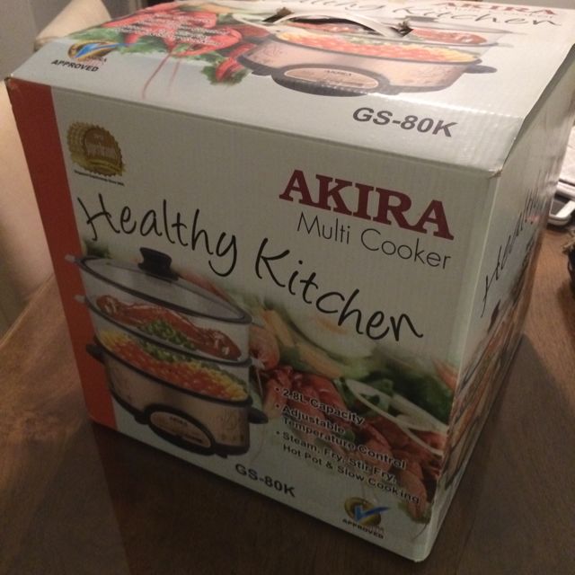 AKIRA Multi Cooker GS-80K, TV & Home Appliances, Kitchen Appliances ...
