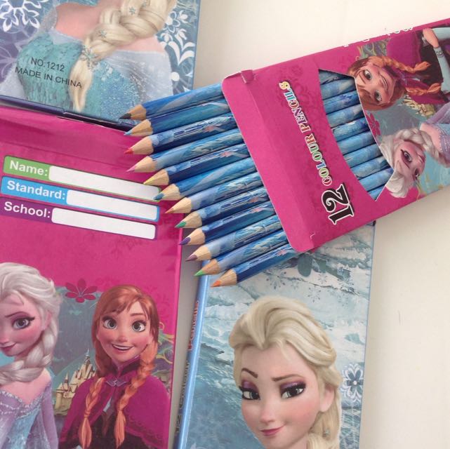 Frozen Colors Pencil, Babies & Kids, Babies & Kids Fashion on Carousell