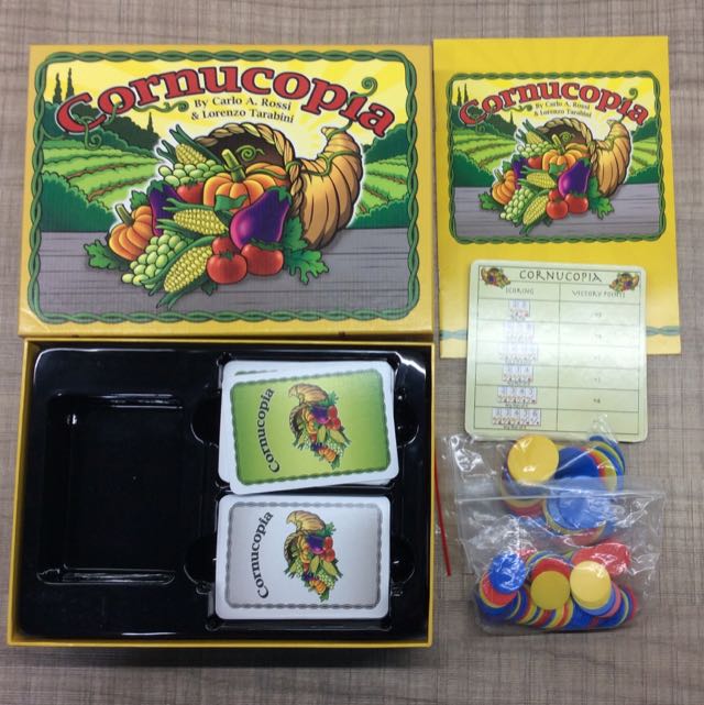 Cornucopia (Board Game) (RARE), Hobbies & Toys, Toys & Games on Carousell