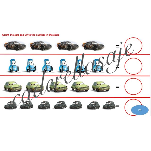 Cars Laminated Workbook 3, Hobbies & Toys, Books & Magazines, Children ...