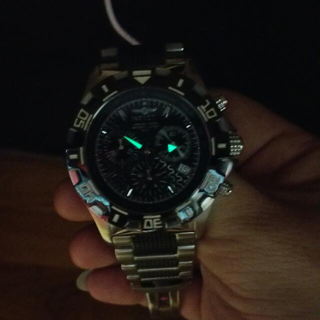 Invicta 3913 Swiss Quartz Chronograph Watch, Luxury, Watches on Carousell