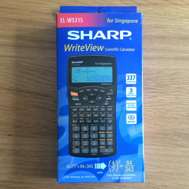 Brand New: Sharp EL-W531S WriteView Scientific Calculator, Hobbies ...