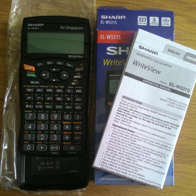 Brand New: Sharp EL-W531S WriteView Scientific Calculator, Hobbies & Toys, Books & Magazines ...