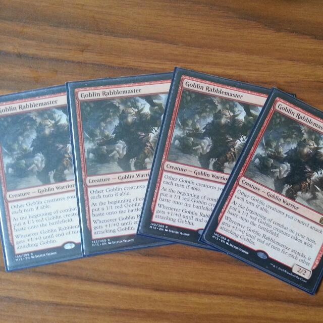 Mtg Goblin Rabblemaster, Hobbies & Toys, Toys & Games on Carousell