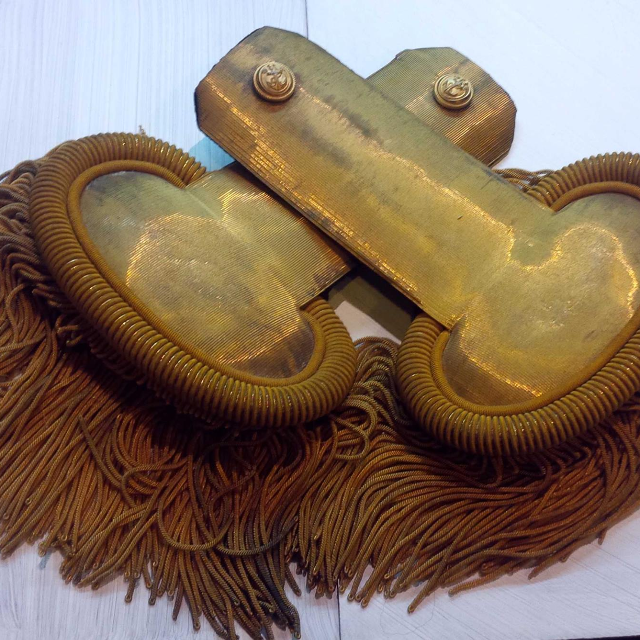 Early 20th Century senior French Naval officer dress epaulettes WW1 ...