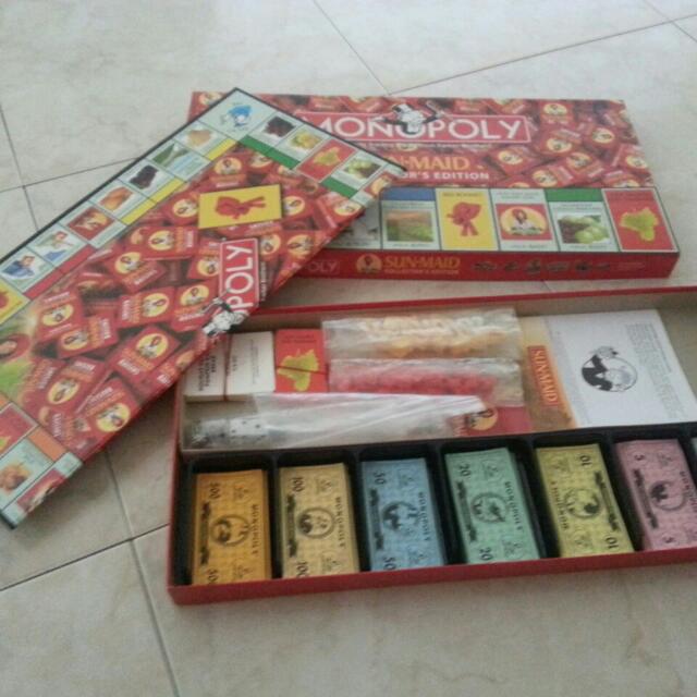 Sun- Maid Collector Edition Monopoly Set., Hobbies & Toys, Toys & Games ...
