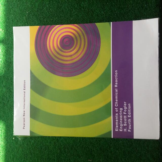 Cn2116 Scott Fogler Chemical Reaction Kinetics Engineering Textbook ...