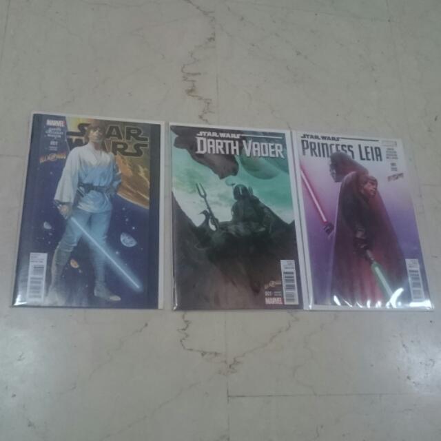 Star Wars Alex Ross Store Exclusive Variant Covers Darth Vader Princess ...