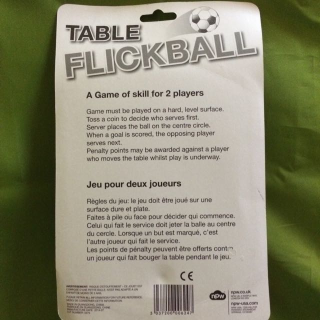 Table "Flickball", Hobbies & Toys, Toys & Games on Carousell