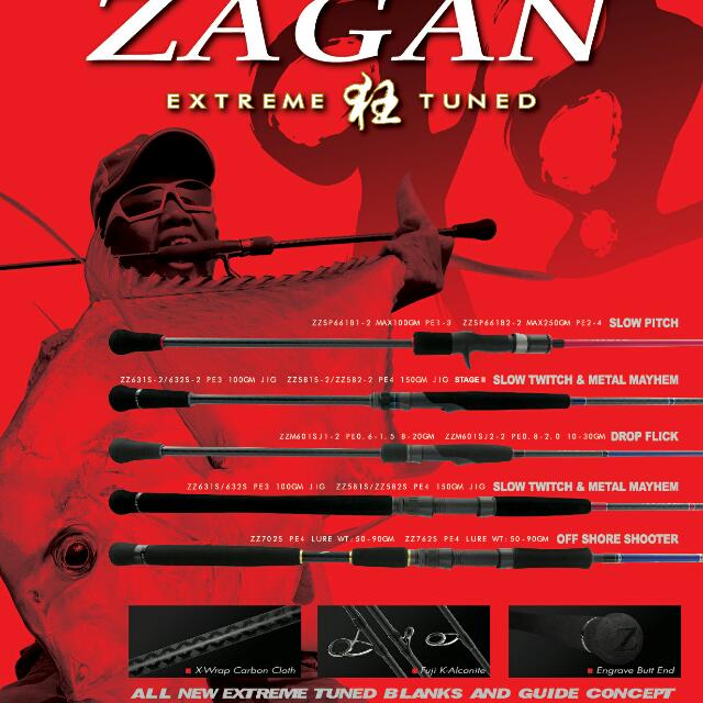 Zen Zagan Fishing Rod, Sports Equipment, Fishing on Carousell