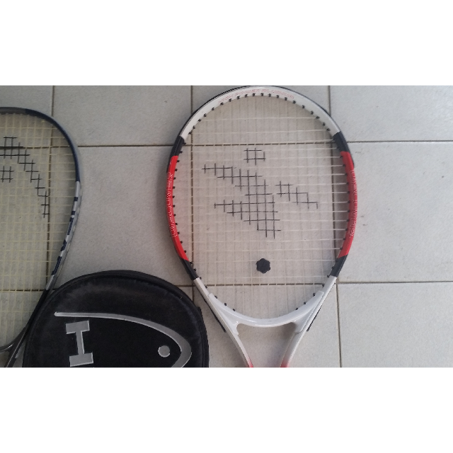 2 tennis racket + 1 squash racket, Sports Equipment, Sports & Games ...
