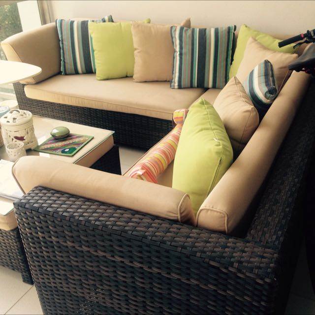 Ex-pat Moving Out - Bali 3-piece Outdoor Sofa Set, Furniture & Home ...