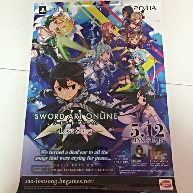 Sword Art Online Promotional Poster! Location: Paya Lebar Station Pm Me ...
