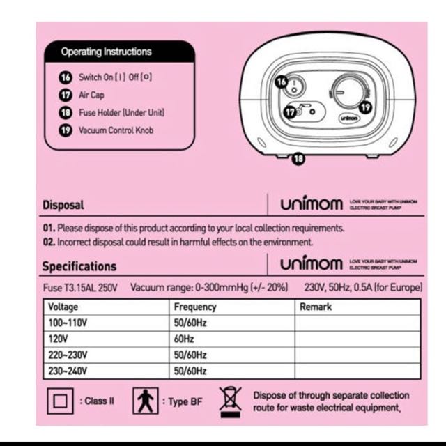 Unimom Forte Dual Electric Breast Pump Plus Cooler Bag, Babies & Kids ...