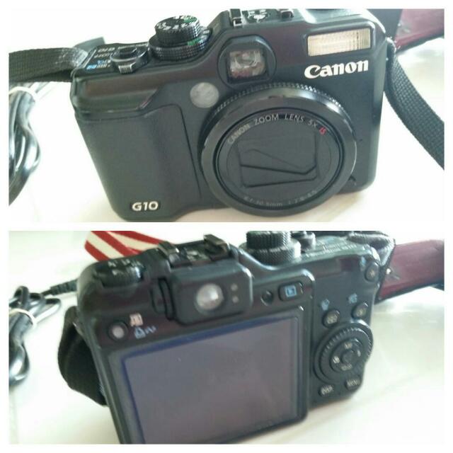 Canon G10 Camera + Leather Case + Underwater Casing, Photography ...