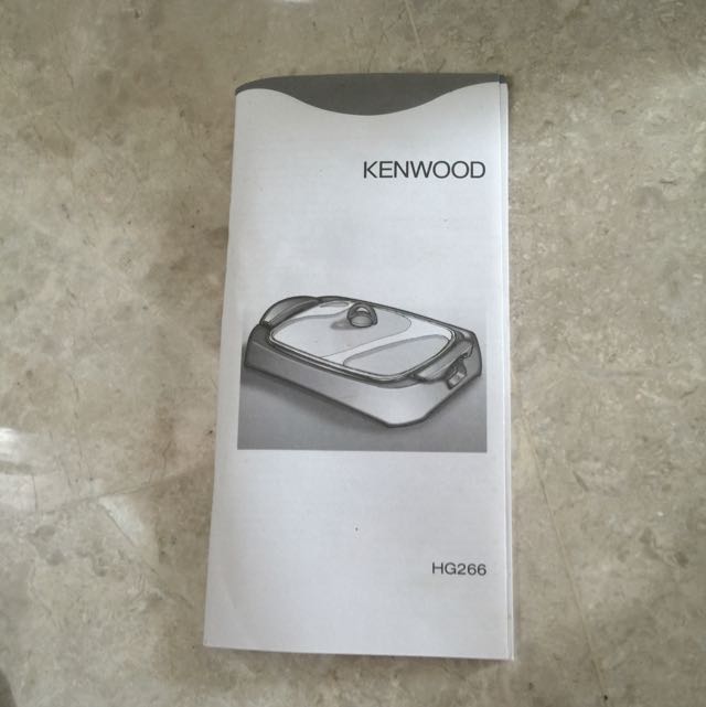Kenwood Electric Health Grill - HG266, TV & Home Appliances, Kitchen ...