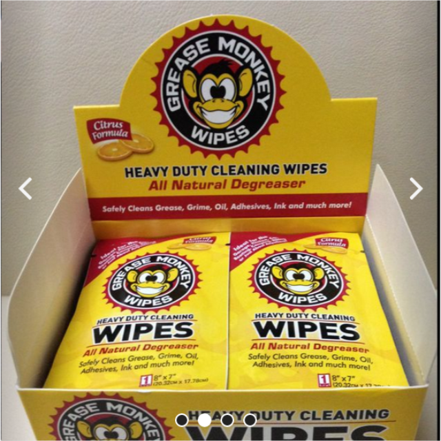 Grease Monkey Wipes - All Natural Degreaser, Sports Equipment, Bicycles ...