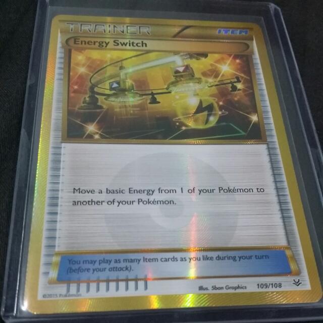 Pokemon Tcg Roaring skies Secret Rare Energy Switch, Hobbies & Toys ...