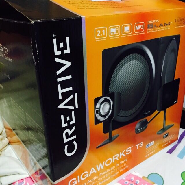 Creative Gigaworks T3 Speaker System 2.1, Computers & Tech, Parts ...