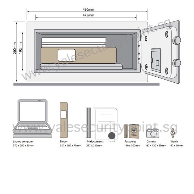 Yale Digital Safe Box, Furniture & Home Living, Home Improvement ...