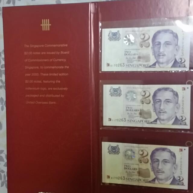Millennium Folder $2 Potrait Banknotes on Carousell