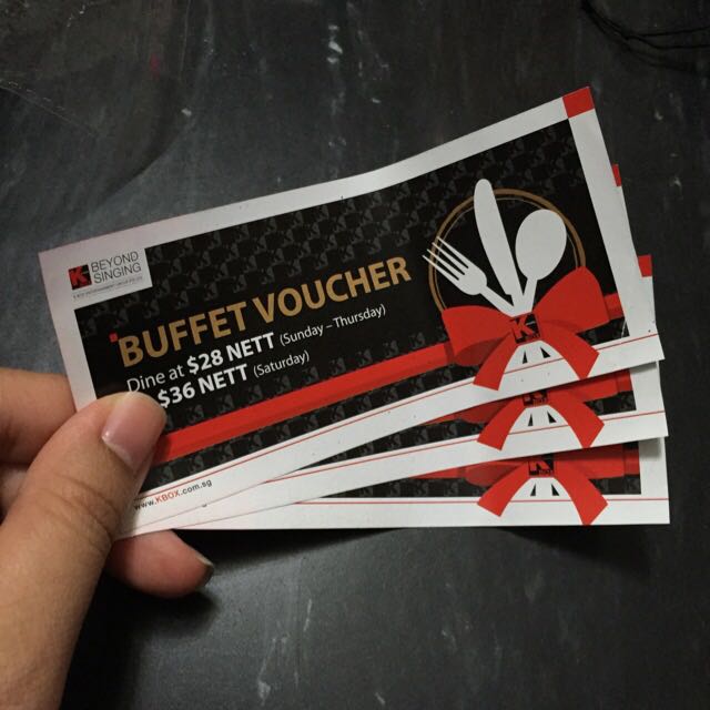 Kbox Buffet Dinner Discount Voucher, Tickets & Vouchers, Vouchers on ...