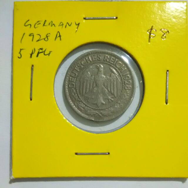 Germany 1928 A 50 pfennigs coin with good details, Hobbies & Toys ...