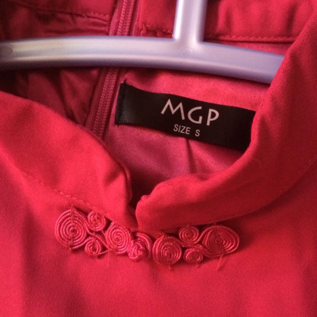 MGP Label Sleek Cheongsam In Magenta, Women's Fashion, Tops, Sleeveless ...