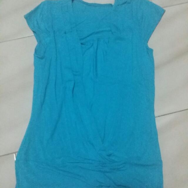 Blue Top, Women's Fashion, Tops, Sleeveless on Carousell