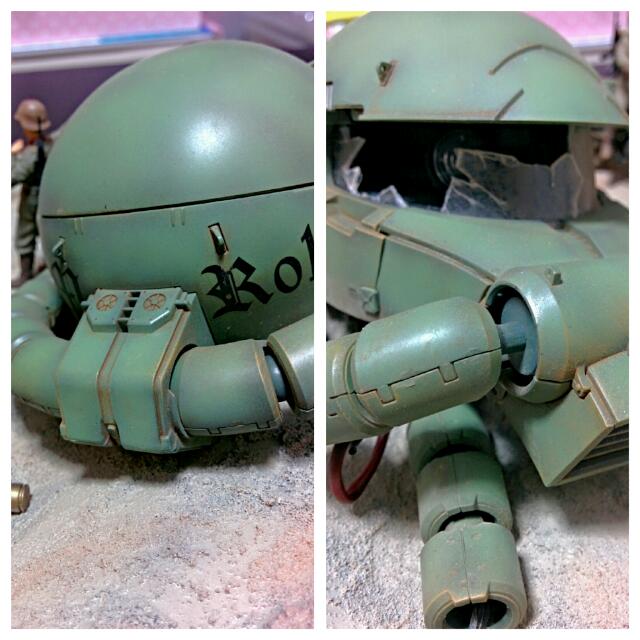 Custom Gundam Bandai Kit Pro Painted : 1/35 U.C.Hard Graph Ramba Ral ...