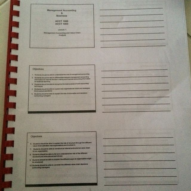 Rmit Acct1063 - Management Accounting And Business Photocopied Textbook ...
