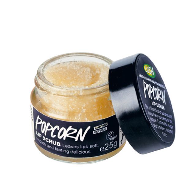 LUSH Popcorn Lipscrub, Health & Nutrition, Health Supplements, Health ...