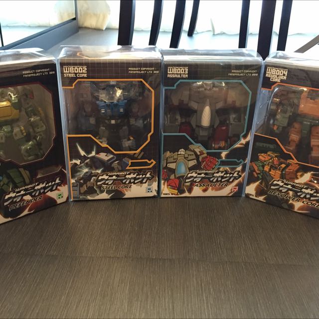 Transformers Fansproject Warbot. WB001 Defender, WB002 Steel Core ...