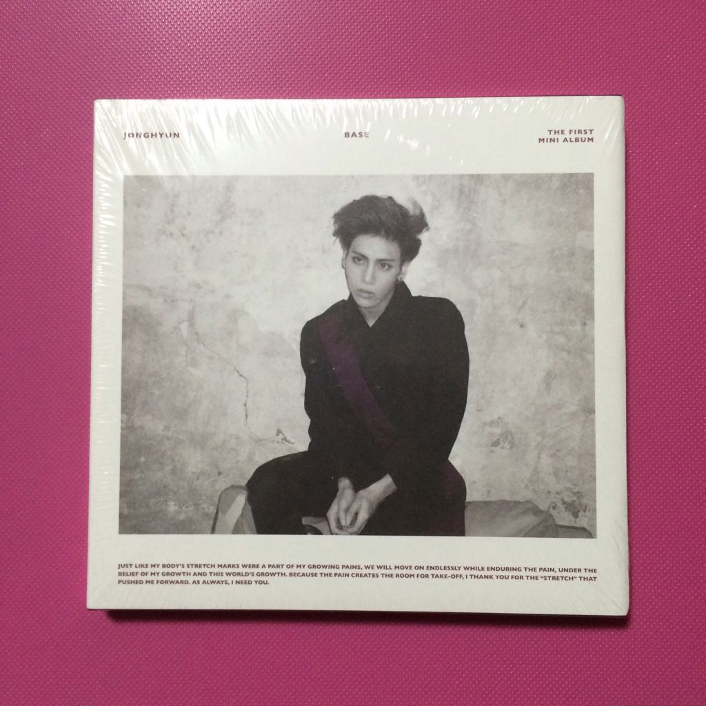 Shinee Jonghyun Base Sealed Poster Hobbies And Toys Memorabilia
