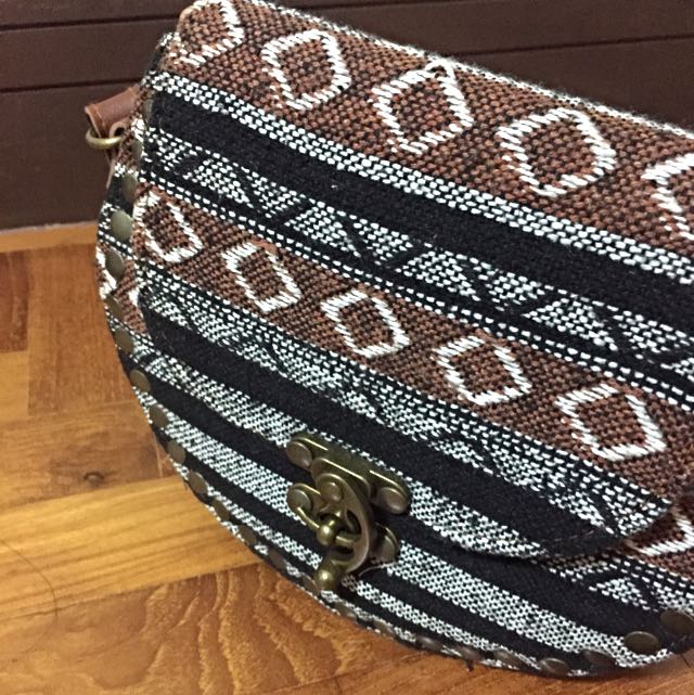 Studded Aztec Sling Bag, Women's Fashion, Bags & Wallets, Cross-body ...