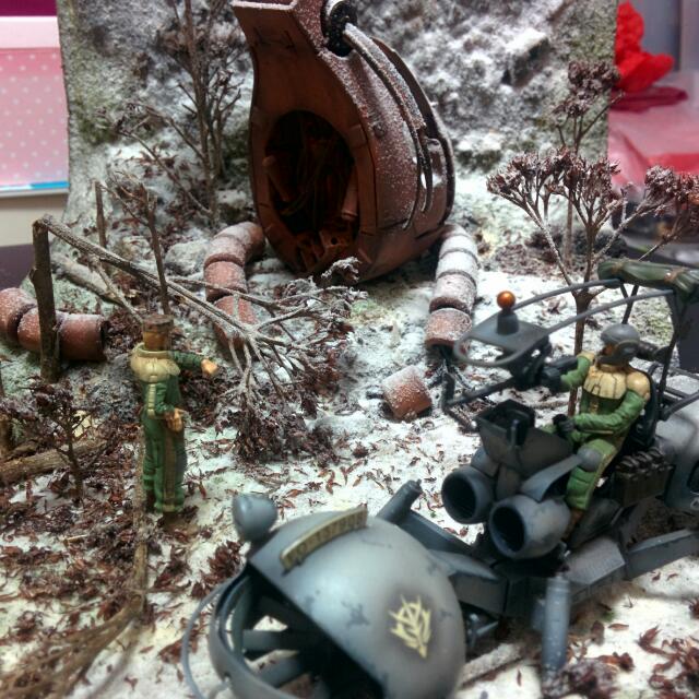 1/35 Zaku Zeon Mobile scout Custom Snow Scene Gundam, Hobbies & Toys ...