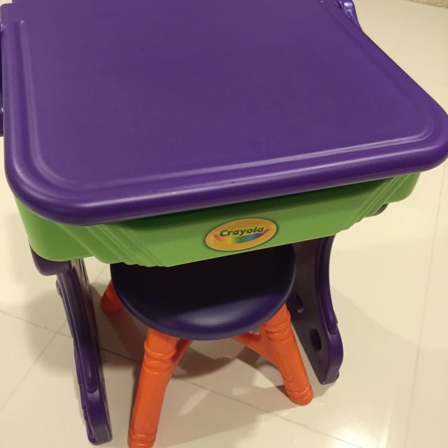 Crayola Kids Table & Stool, Babies & Kids, Baby Nursery & Kids ...
