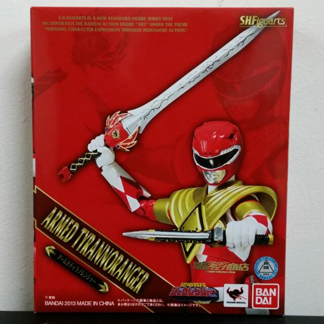 SHF ARMED TYRANNORANGER RED RANGER FIGUARTS TYRANNO MMPR MIGHTY MORPHIN ...