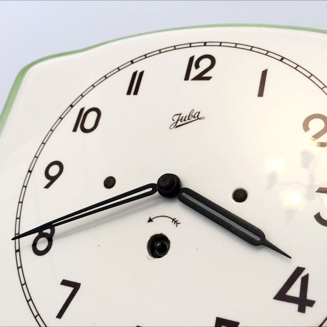 Juba Ceramic Clock ( Vintage ), Furniture & Home Living, Home Decor ...