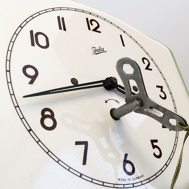 Juba Ceramic Clock ( Vintage ), Furniture & Home Living, Home Decor ...