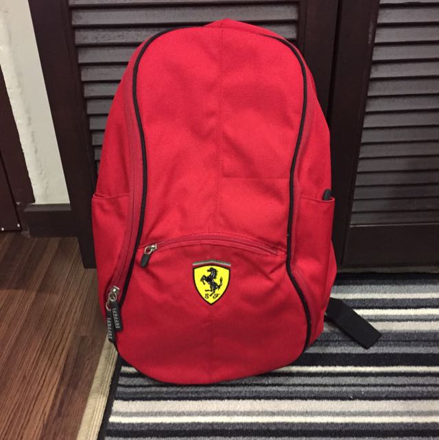 Official Ferrari Backpack, Men's Fashion, Bags, Backpacks on Carousell