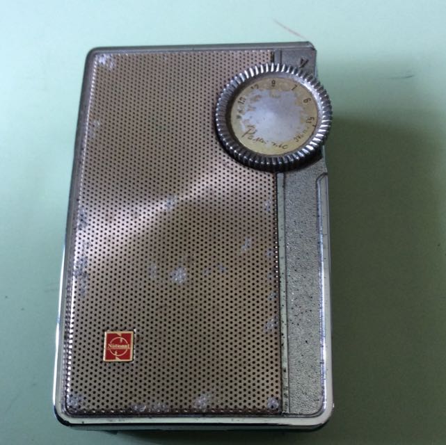 Very Old & Vintage Collectible National Transistor Radio., Audio ...