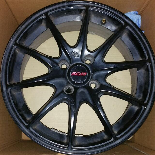 Rays Rims 15 Inch (Full Set) 7/10 Condition, Cars on Carousell