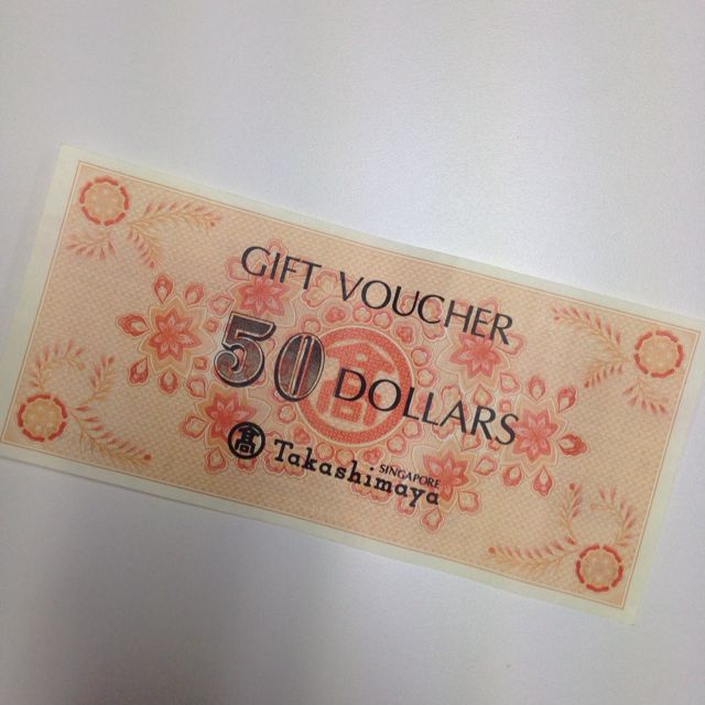 $50 Takashimaya Voucher, Tickets & Vouchers, Vouchers on Carousell