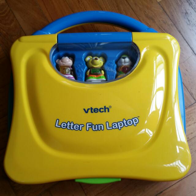 Vtech Letter Fun Laptop, Hobbies & Toys, Toys & Games on Carousell