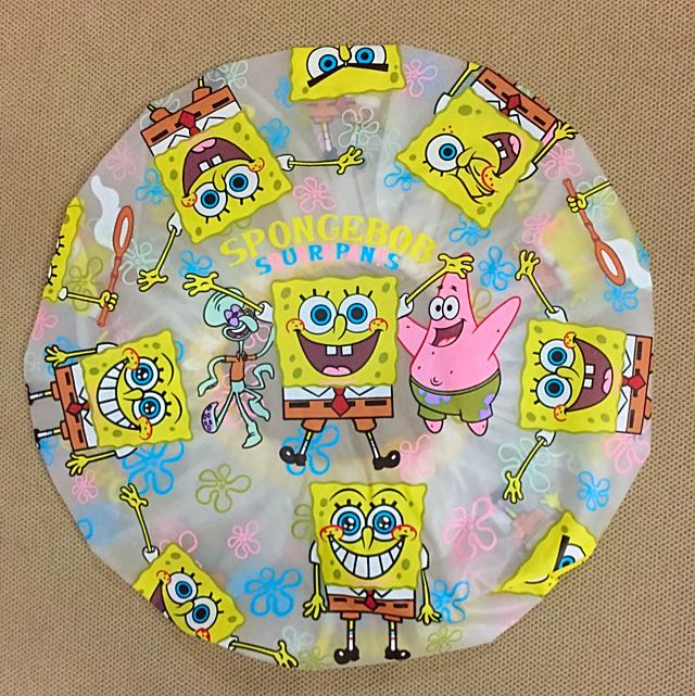Spongebob Square Pants Shower Cap [Ltd Stock], Health & Nutrition, Face ...