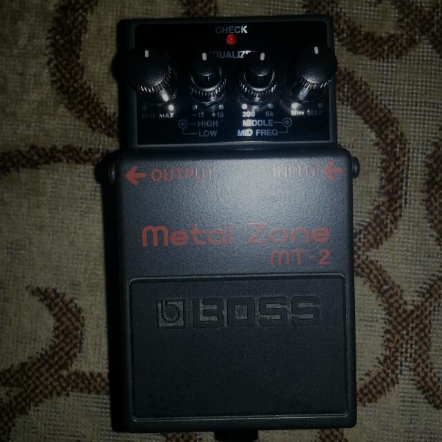 Boss MT-2 Metal Zone, Hobbies & Toys, Music & Media, Music Accessories ...