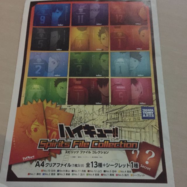 Haikyuu! Kenma Plastic Folder / File, Hobbies & Toys, Memorabilia ...