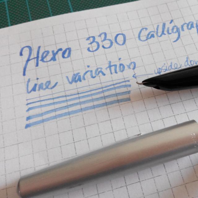 Hero 330 Fude Calligraphy Nib Fountain Pen, Hobbies & Toys, Stationery ...