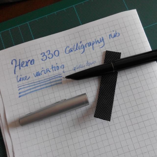 Hero 330 Fude Calligraphy Nib Fountain Pen, Hobbies & Toys, Stationery ...